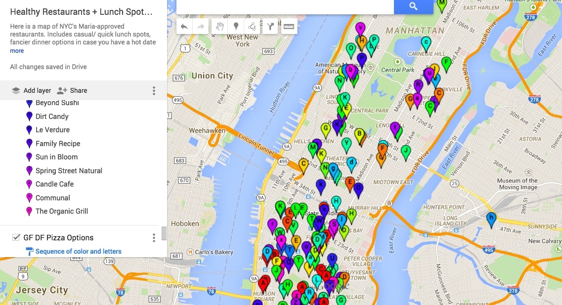 Nyc Food Map
