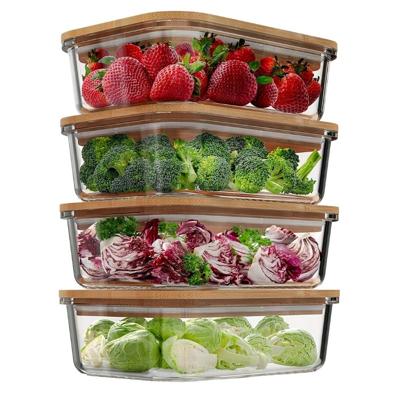 Glass & Bamboo Containers - Glow by Marlowe